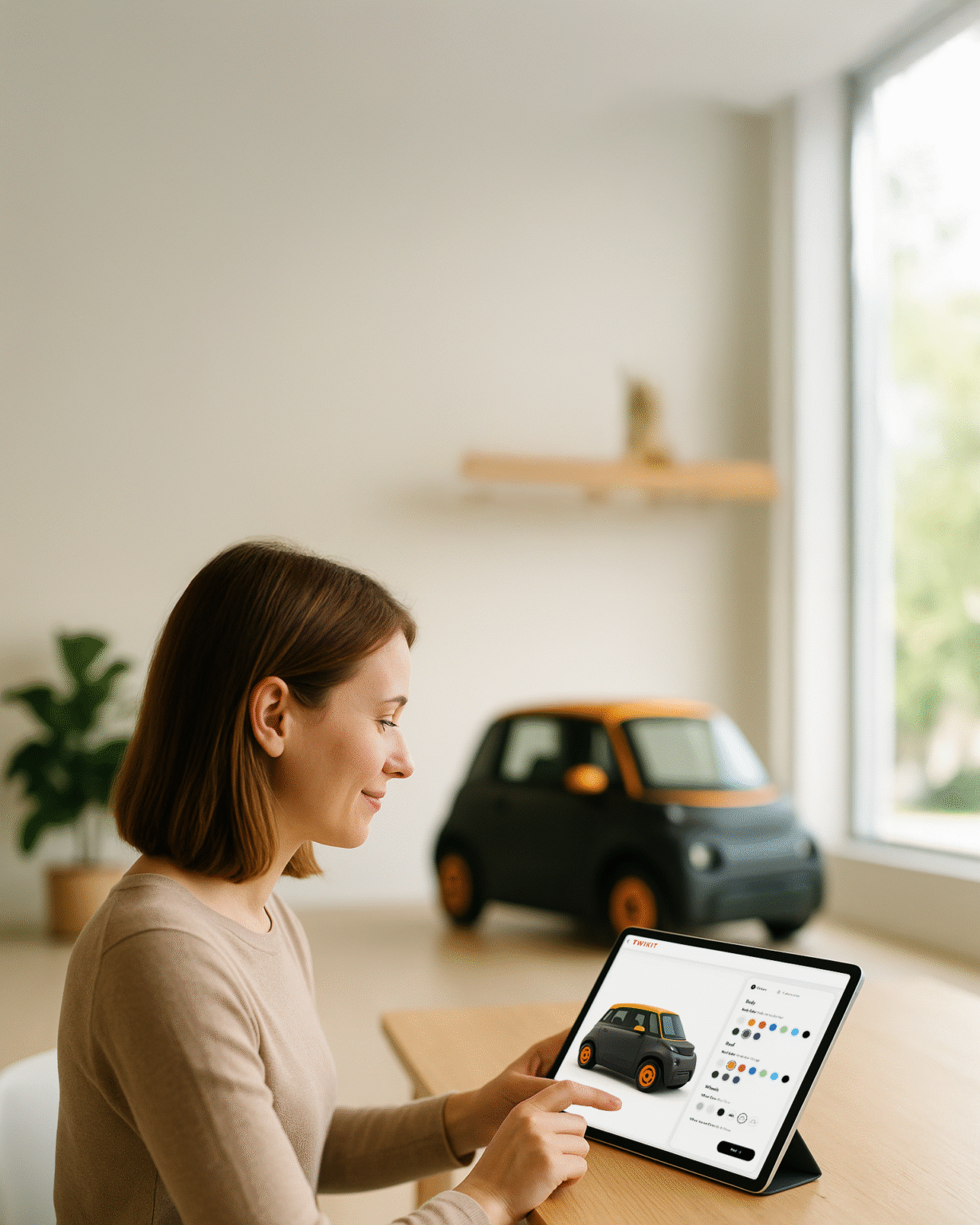 Twikit's 3D configurator software for micro cars